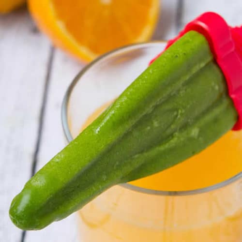 Blender Babes shares OJ Lean and Green Ice Pops | Blender Babes
